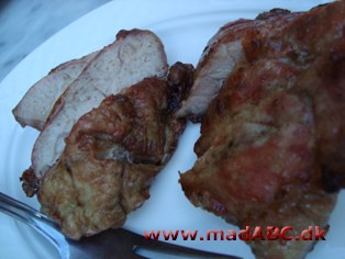 Brisler i morkelsauce på smørstegt urtepolenta