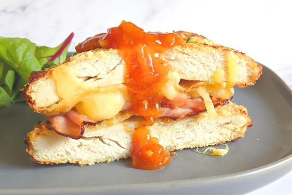 Kyllingeschnitzel toast i airfryer – bedst med madABC.dk